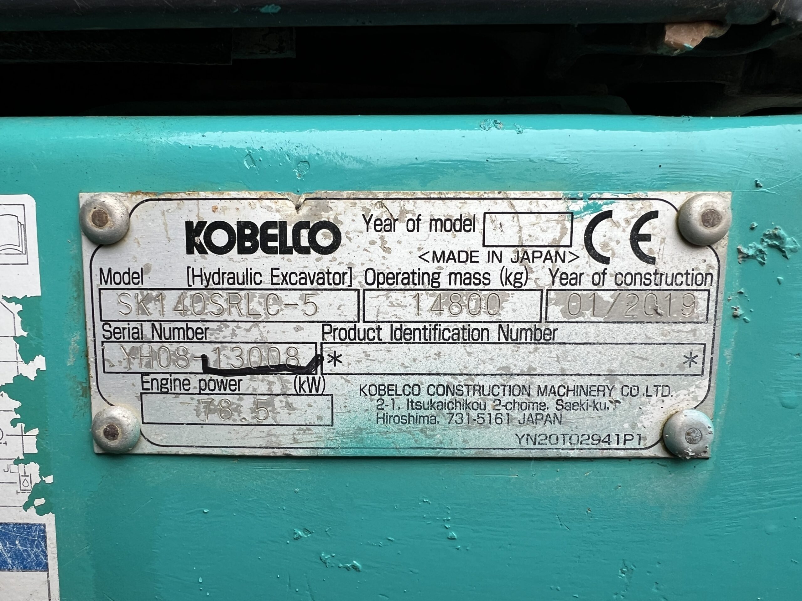 [SOLD] KOBELCO SK140SRLC-5 For Sale - 2019, 5 Hrs - Nationwide Delivery ...